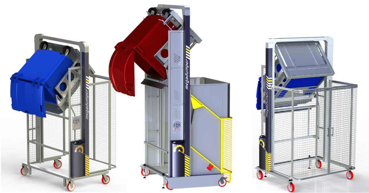 MegaDumper® - The heavy-duty industrial bin lifter // Simpro